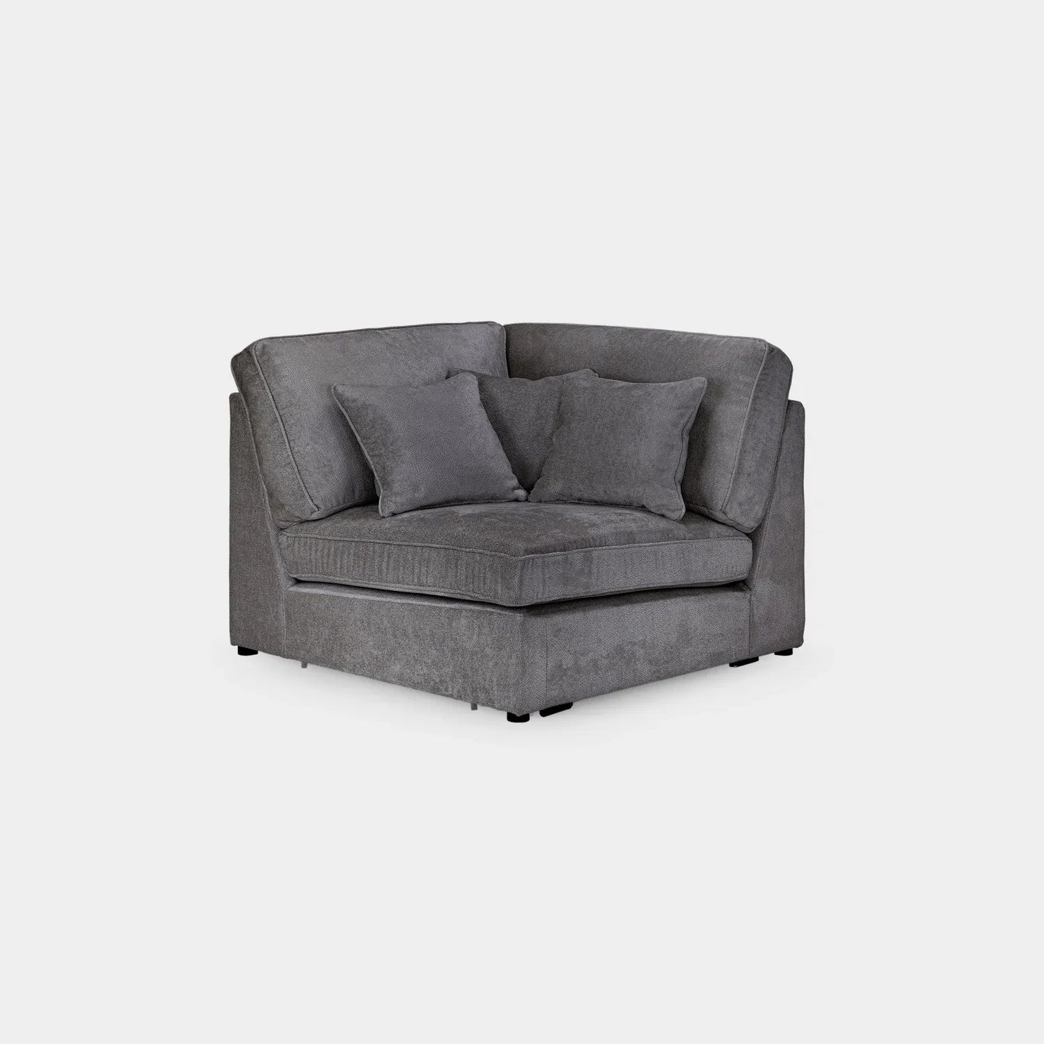 Kiana Modular Sofa Grey Corner Piece – The Bargain Bed and Sofa Company